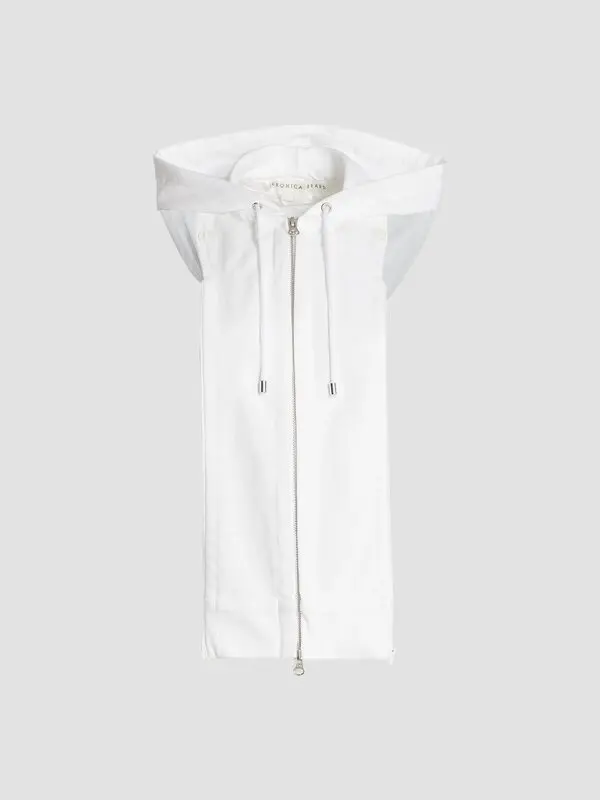 Veronica Beard Hooded Dickey - White