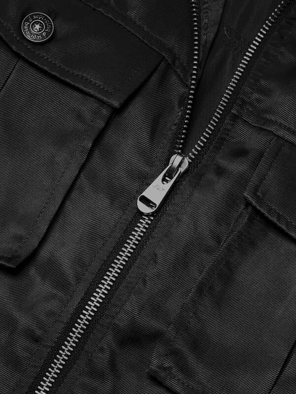 Cinq À Sept Holly Puff-sleeve Utility Jacket - Black