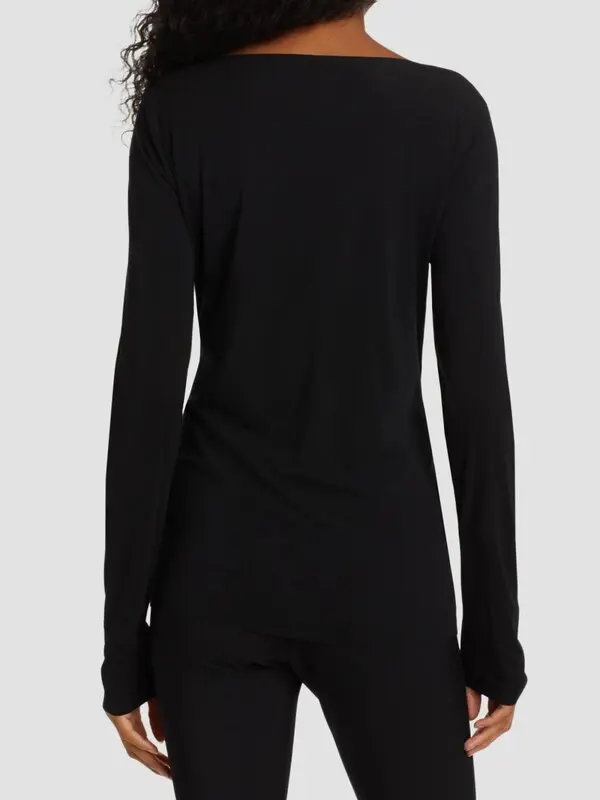 Wolford Aurora Pure Long-sleeve Top - Black