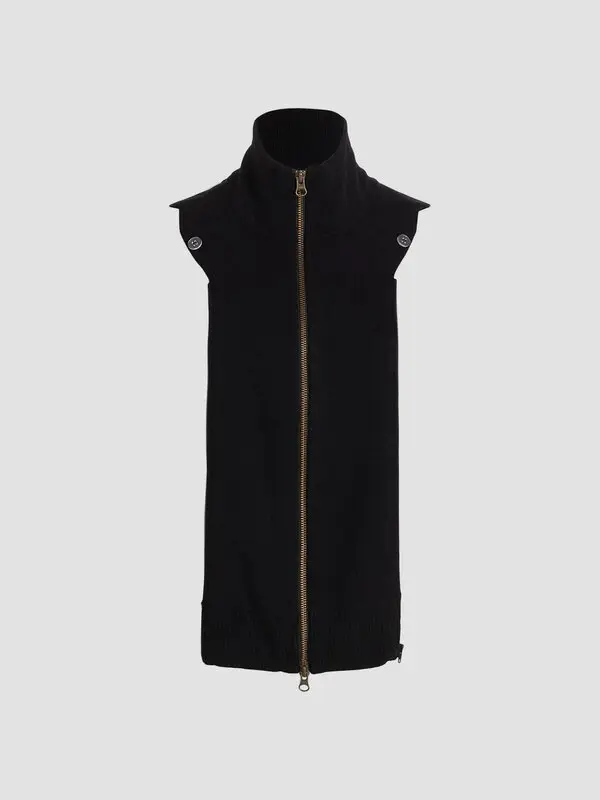 Veronica Beard Uptown Merino Wool & Cashmere Dickey - Black
