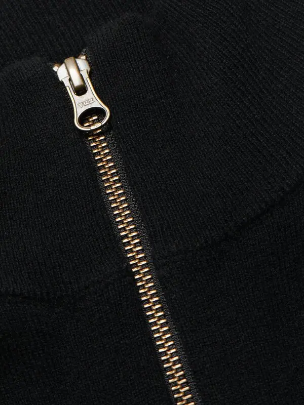Veronica Beard Uptown Merino Wool & Cashmere Dickey - Black
