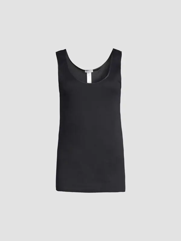 Hanro Cotton Seamless Tank Top - Black