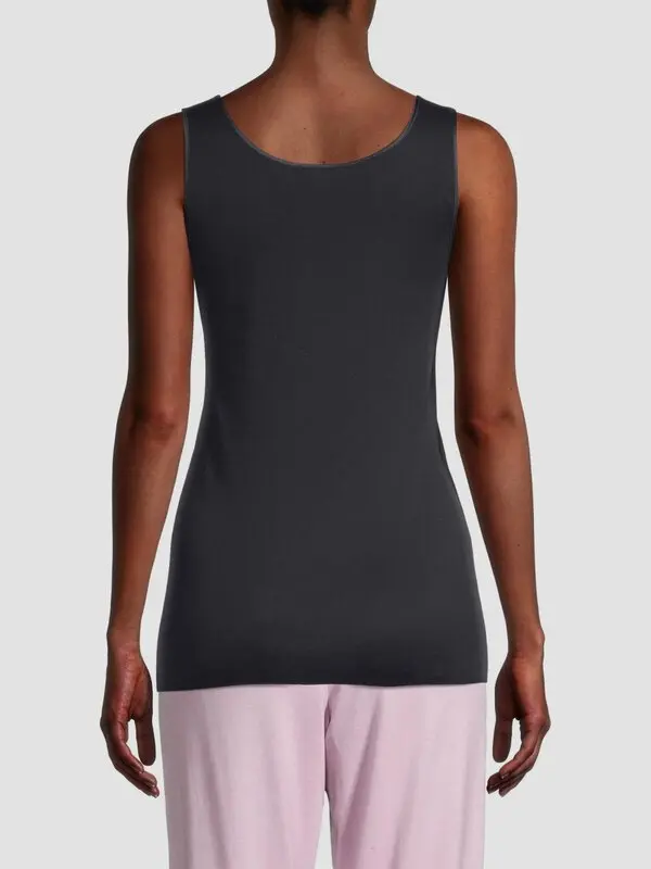Hanro Cotton Seamless Tank Top - Black