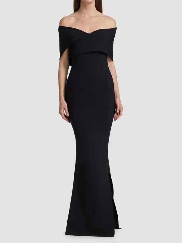 Chiara Boni La Petite Robe Stretch Jersey Fishtail Gown