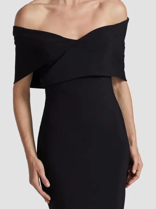 Chiara Boni La Petite Robe Stretch Jersey Fishtail Gown