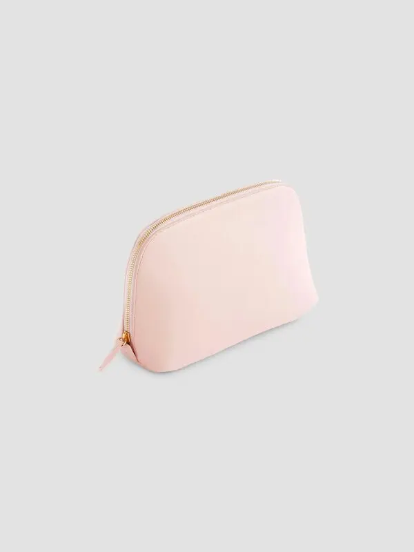 ROYCE NEW YORK Leather Cosmetic Bag - Blush Pink