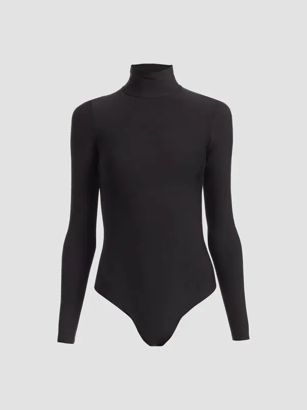 Commando Butter Turtleneck Bodysuit - Black