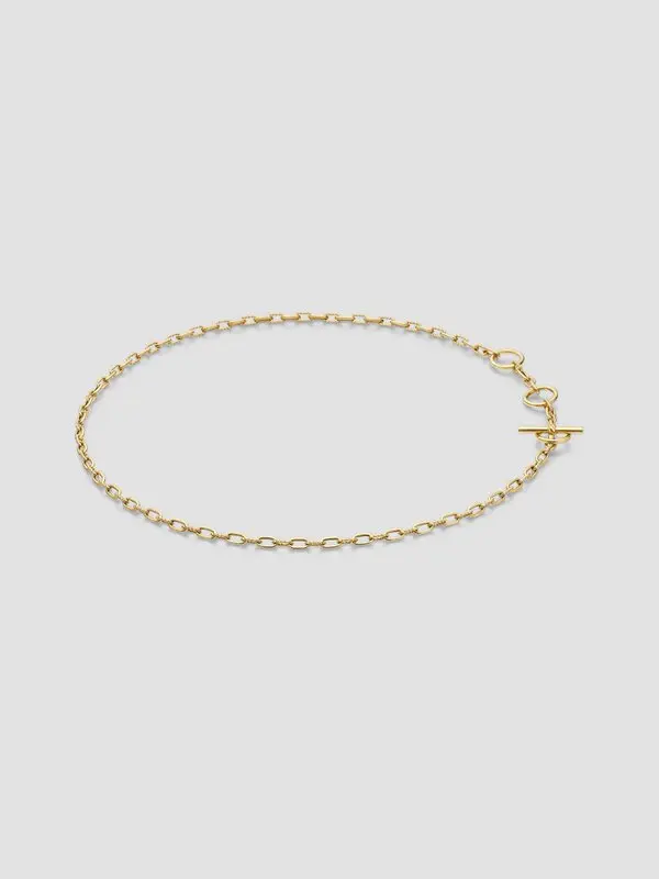 David Yurman Dy Madison Three Ring Chain Necklace In 18k 3mm - Gold