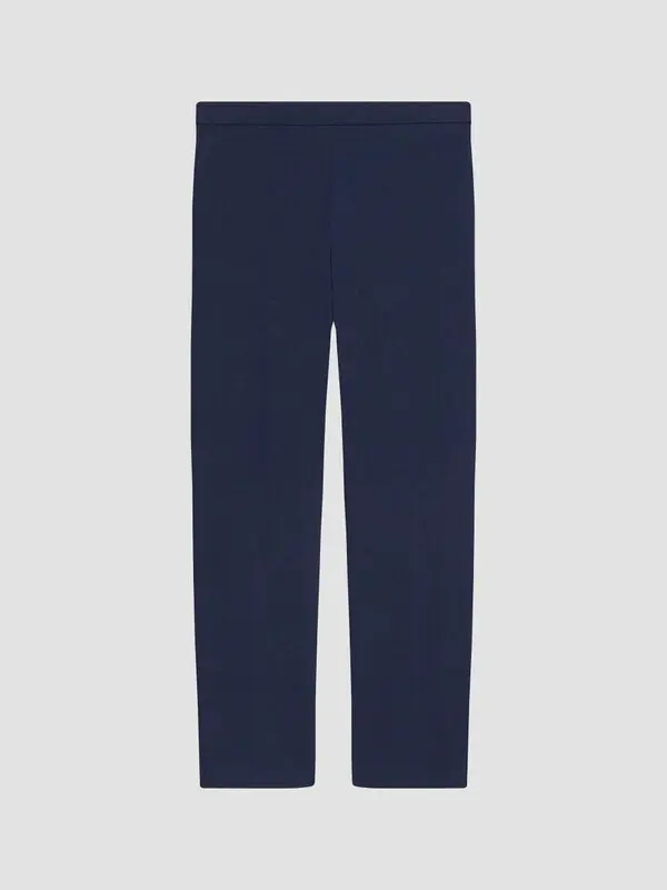 Theory Treeca Linen Pull-on Crop Pants - Midnight Navy