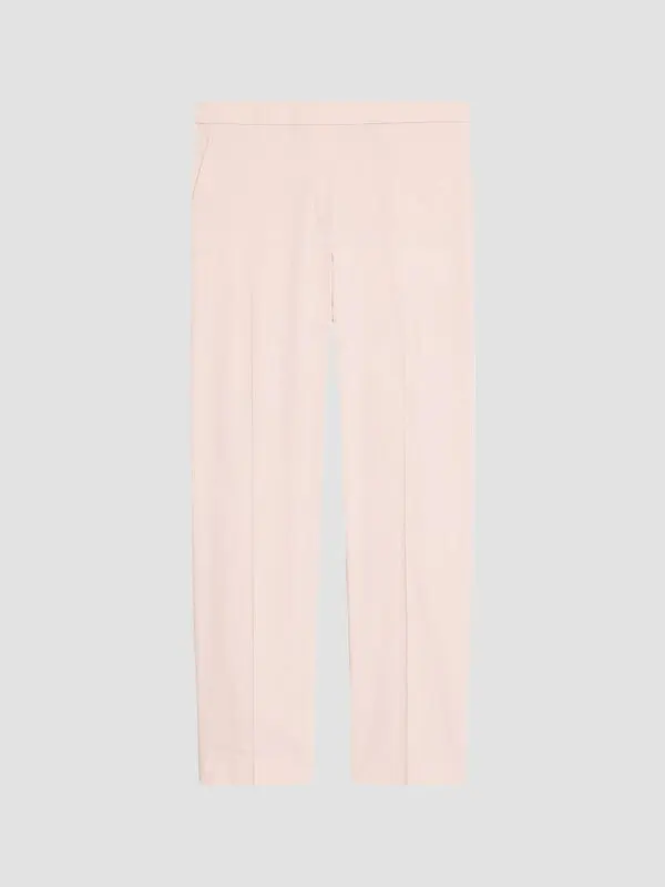Theory Treeca Linen Pull-on Crop Pants - Warm Pink