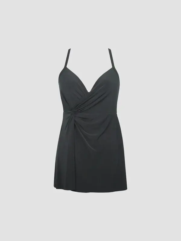 Miraclesuit Twisted Sister Adora Swim Dress - Midnight Blue