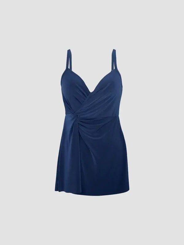 Miraclesuit Twisted Sister Adora Swim Dress - Midnight Blue