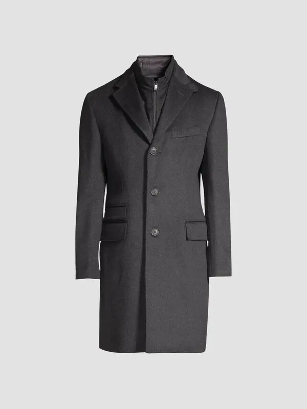 Corneliani Char Id Topcoat - Grey