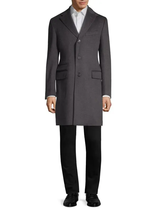 Corneliani Char Id Topcoat - Grey