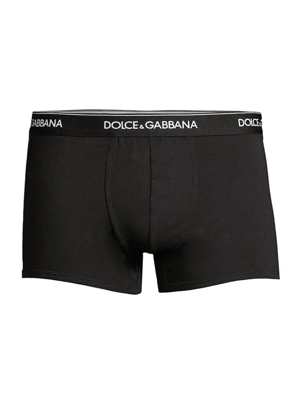 Dolce & Gabbana Day Day 2-pack Stretch Cotton Boxer Briefs - Black
