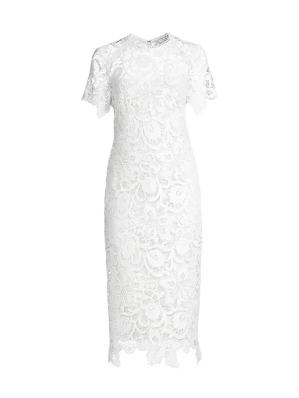kiriya lace sheath dress Kiriya Velvet Lace Column Dress