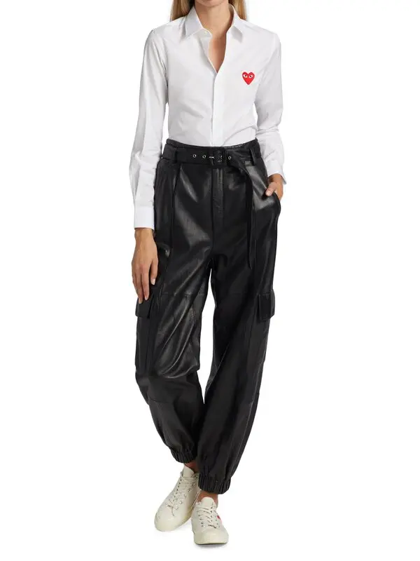 Play Comme Des Garcon Heart Button Down Shirt