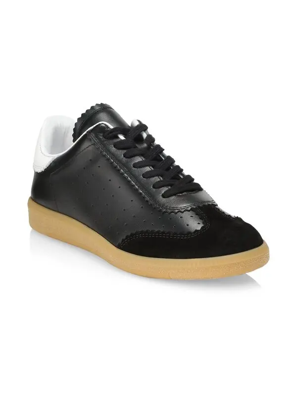 Isabel Marant Étoile Bryce Basic Leather Sneakers - Black