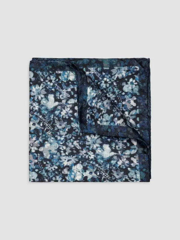 Eton Floral Silk Pocket Square
