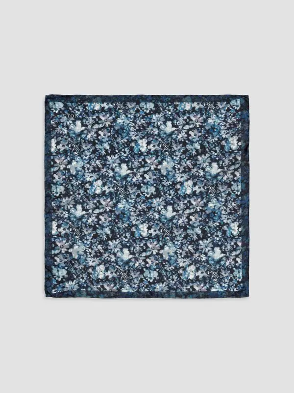 Eton Floral Silk Pocket Square