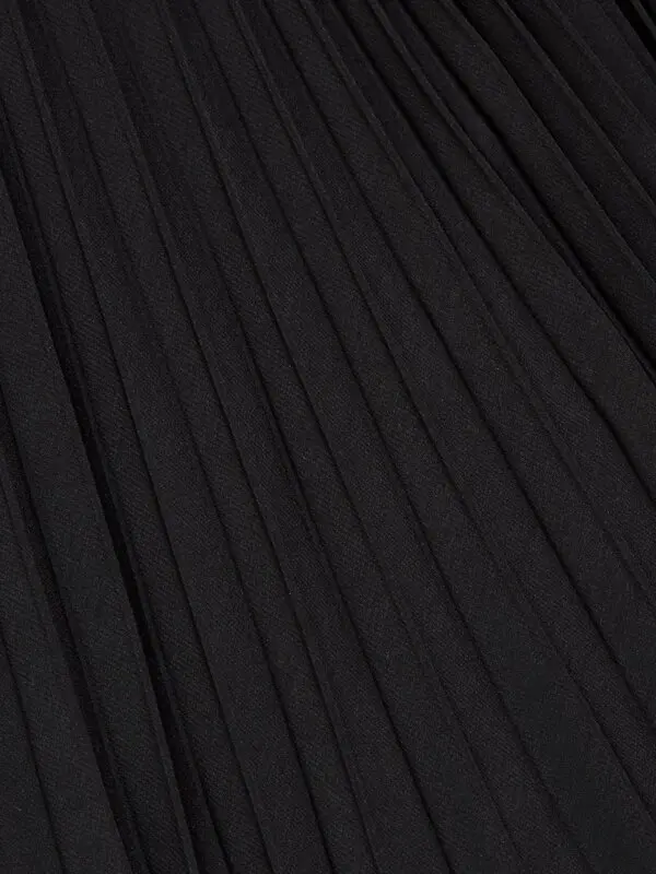 A.L.C. Renzo Plissé Halter Midi Dress - Black