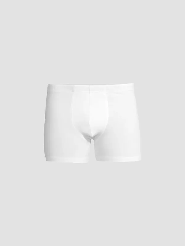 Hanro Cotton Superior Long-leg Boxer Briefs - White
