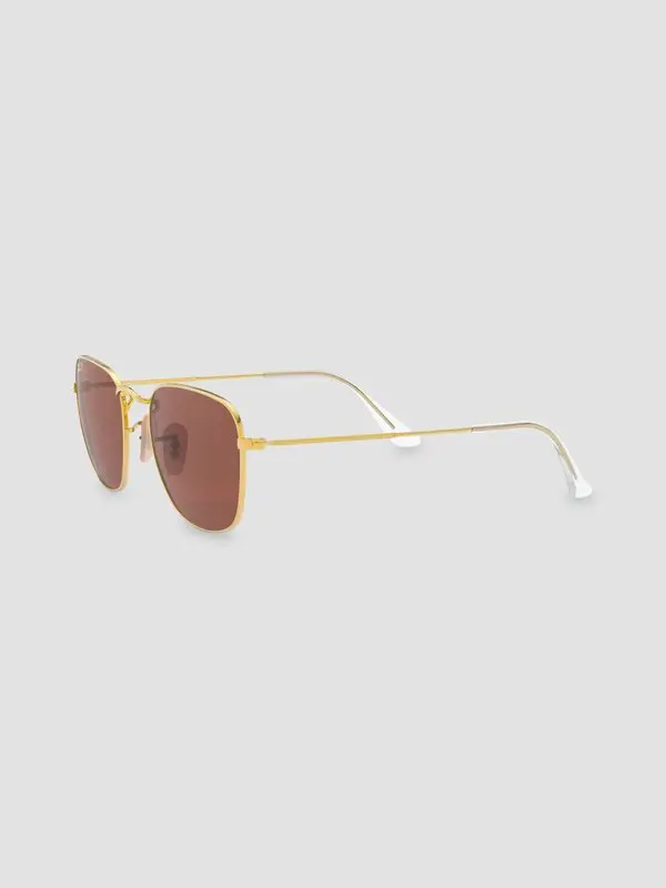 Ray-ban Rb3857 51mm Square Metal Sunglasses - Gold