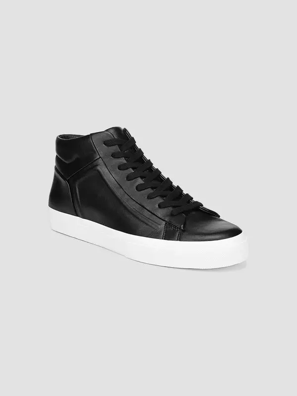 Vince Fynn Leather High-top Sneakers
