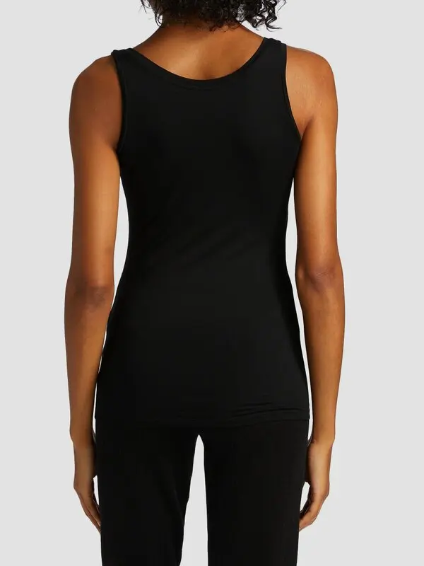 Majestic Filatures Soft Touch Scoop-neck Tank - Noir