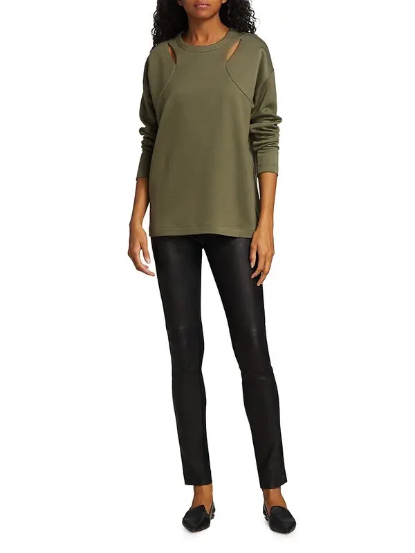 Akris Fancy Leather Pants
