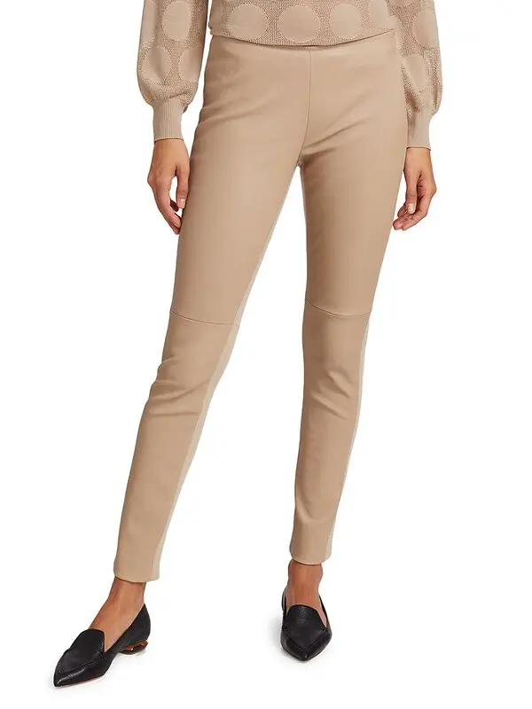 Akris Fancy Leather Pants