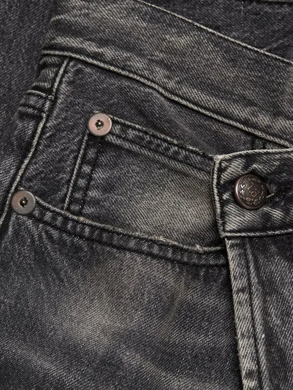 R13 Faded Crossover Jeans