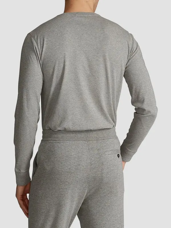 Ralph Lauren Purple Label Long-sleeve Cotton Henley T-shirt