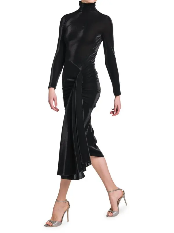 Giorgio Armani Draped Jersey Dress