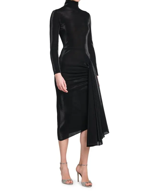 Giorgio Armani Draped Jersey Dress
