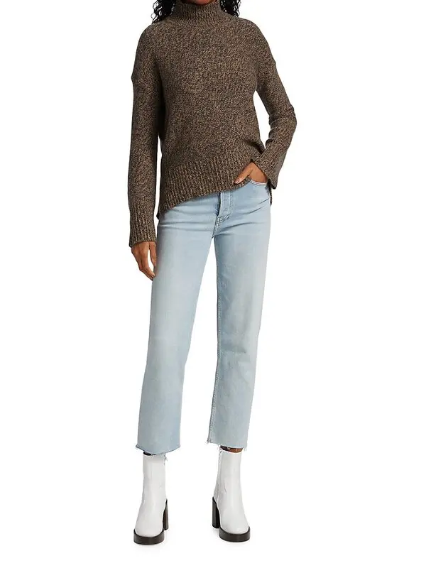 Theory Karenia Mockneck Cashmere Sweater Size