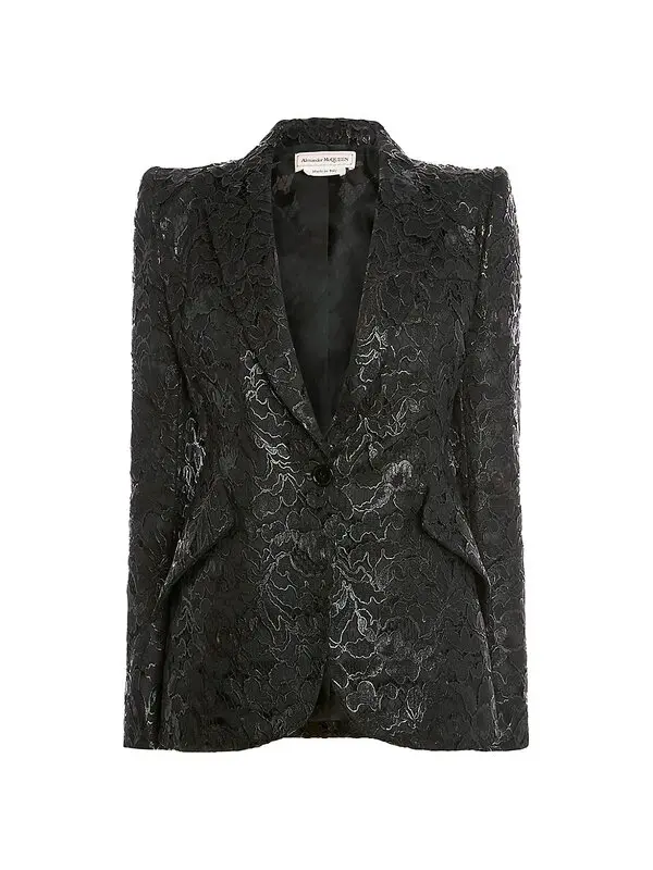 Alexander McQueen Floral Lace Jacket