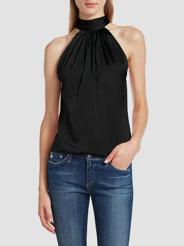 Ramy Brook Lori Silk Halter Top