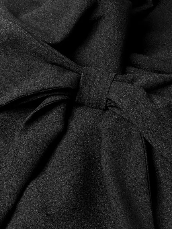 Black Halo Ara Bow Puff-sleeve Jumpsuit