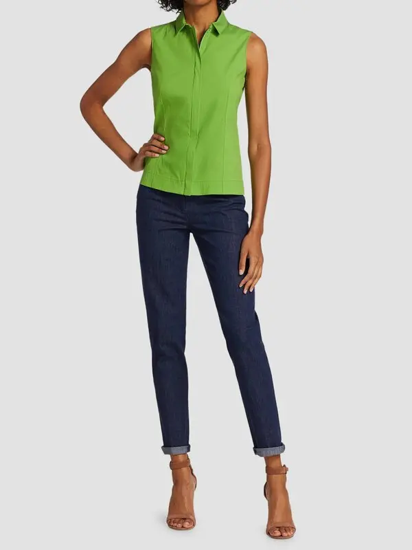 Akris Magda Elasticized Cuffed Trousers