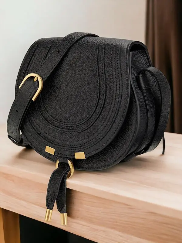 Chloé Marcie Saddle Bag - Black