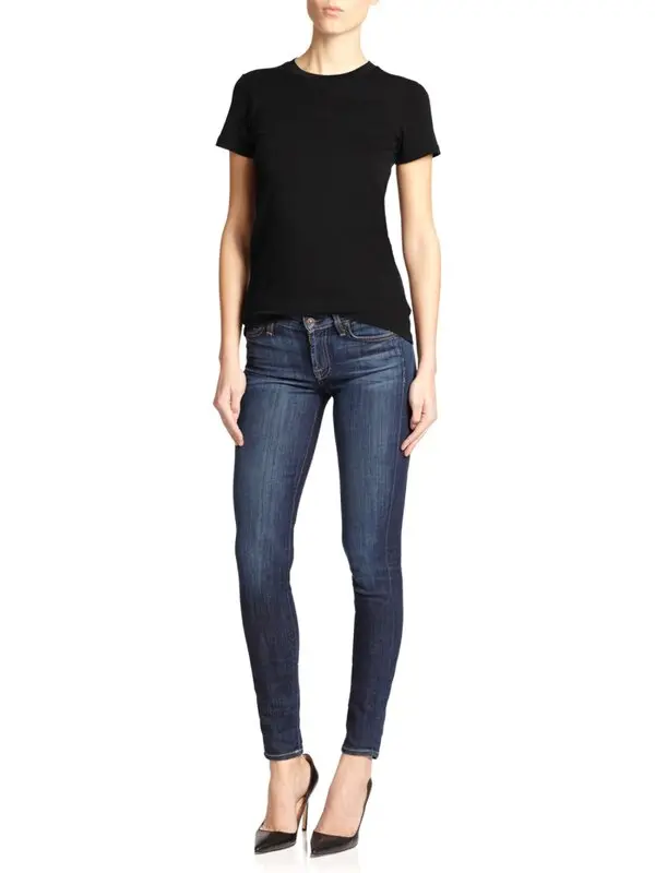 Theory Johnna Pima Cotton Tee - Black