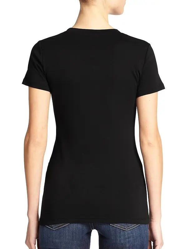 Theory Johnna Pima Cotton Tee - Black