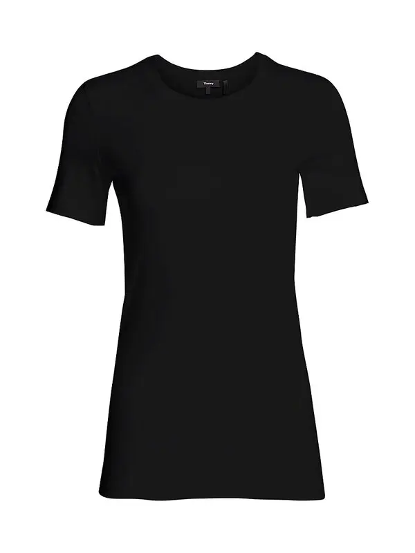 Theory Johnna Pima Cotton Tee - Black