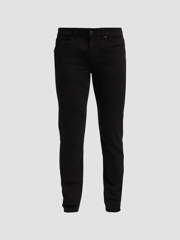 7 For All Mankind Slimmy Airweft Slim-fit Tapered Jeans - Black