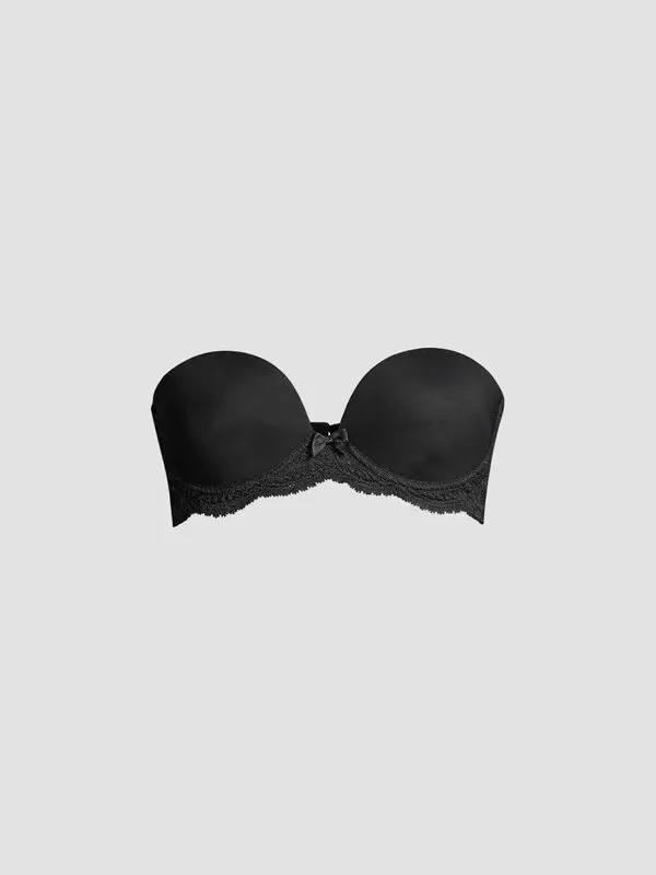 Simone Perele Eden Strapless Plunge Bra - Black