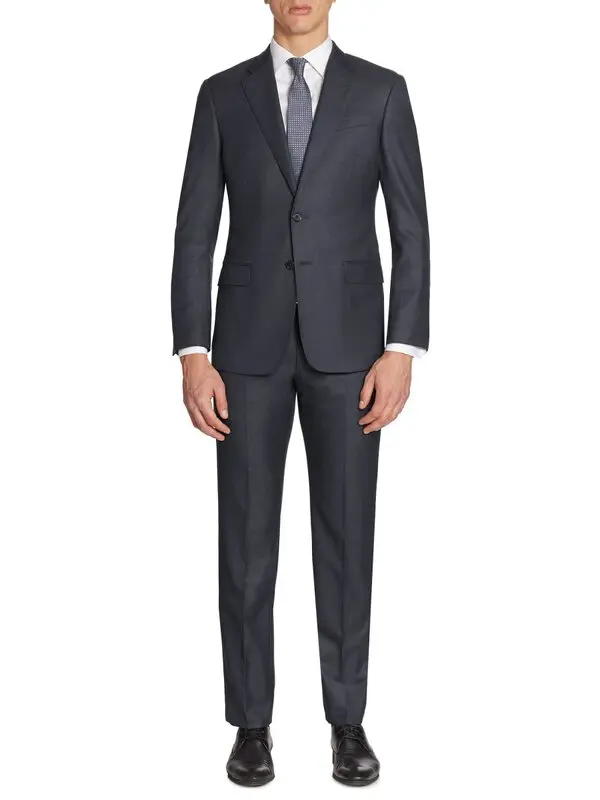Giorgio Armani Wool Suit - Solid Dark