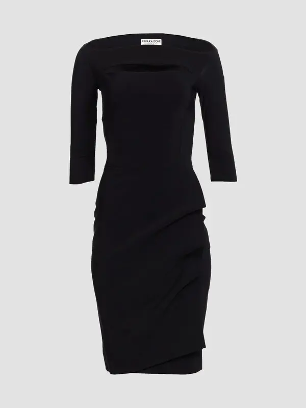 Chiara Boni La Petite Robe Kate Boatneck Dress - Black