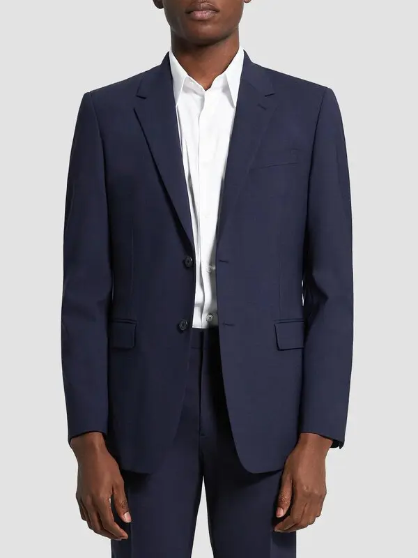 Theory Chambers Slim-fit Wool Sportcoat - Navy