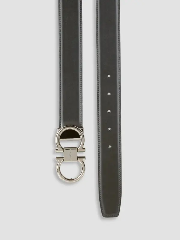 FERRAGAMO Gancini Buckle Cut-to-size Reversible Belt